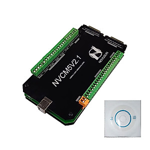 Davitu Motor Driver - CNC USB card kit NVCMV2.1 4-axis USB card 300KHz Controller 3 4 5 6-axis motion control card breakout board, 75W 24V DC - (Voltage: 3 AXIS)