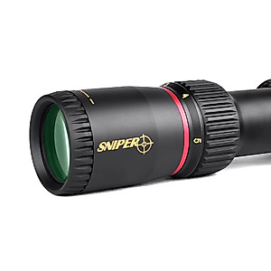 Sniper VT 1-5X24 FFP First Focal Plane LPVO Rifle Scope with Red/Green Illuminated Reticle and Scope Mount