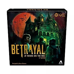 Avalon Hill Hasbro Gaming Betrayal at The House on The Hill 3rd Edition Cooperative Board Game,Ages 12 and Up,3-6 Players,50 Chilling Scenarios