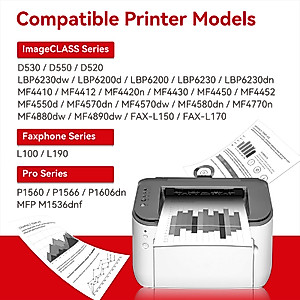 MYTONER Compatible Toner Cartridge Replacement for Canon 126 CRG126 Toner for imageCLASS LBP6230dw LBP6200d Laser Printer (Black, 2-Pack)