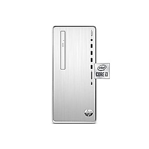HP Pavilion Desktop, 10th Gen Intel Core i3-10100 Processor, 8 GB RAM, 512 GB SSD, Windows 11 (TP01-1030, Silver)