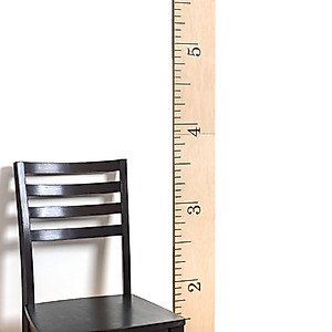 HEADWATERS STUDIO Wooden Ruler Growth Chart for Kids, Boys & Girls - Height Chart & Height Measurement for Wall - Kids Nursery Wall Decor and Room Hanging Wall Decor - Natural Schoolhouse Ruler Inches