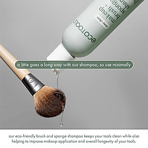 EcoTools Cleanser Shampoo for Makeup Brush/Sponge/Puffs, Remove Makeup & Impurities, Fragrance-Free, No Harsh Chemicals, Vegan & Cruelty-Free, 6 fl.oz./177 ml, 1 Count