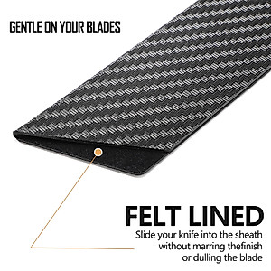 Knife Sheaths Knife Edge Guards Set 5 Pcs Knife Cover Sleeves Blade Protector for Home knife Guards Kitchen Knife