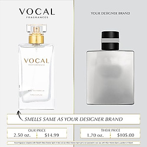 Vocal Performance M005 Eau de Parfum For Men Inspired by Allure Homme Sport 2.5 FL. OZ. Perfume Vegan, Paraben & Phthalate Free Never Tested on Animals