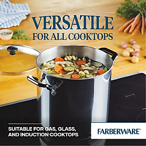 Farberware Classic Series 11 Quart Stockpot with Glass Lid