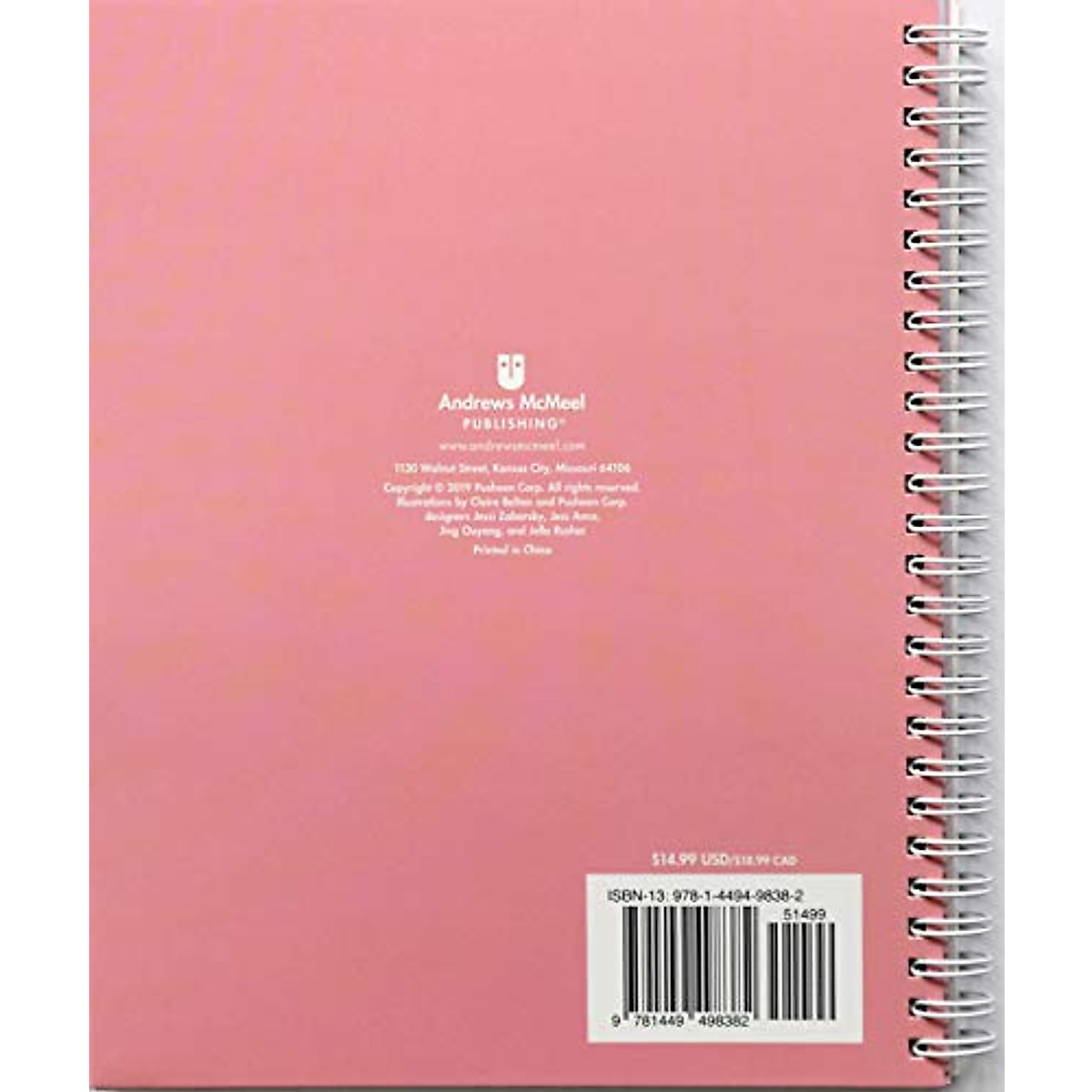 Pusheen 2019-2020 Weekly/Monthly Planner Calendar