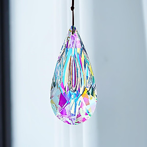 120mm Crystal Prism Suncatcher Window Hanging Sun Catchers AB Colored Crystals Faceted Prism Rainbow Maker Pendant