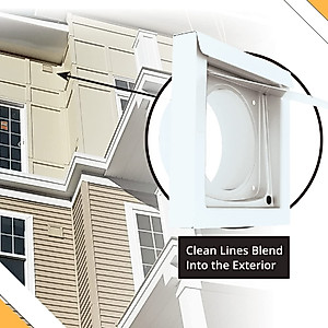 4 Inch Dryer Vent Guard | Dryer Vent Cover Outside | Exhaust Exterior Vent Cover | Bathroom and Dryer Vent Cover | Dryer Vent Cover for Dryer Vent Pipe | Wall Cap | Dryer Vent Covers (4" - White)