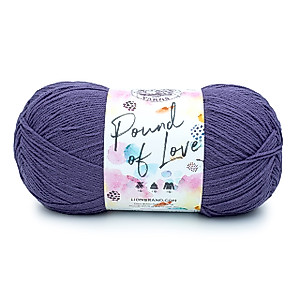 Lion Brand Yarn Pound of Love, Value Yarn, Large Yarn for Knitting and Crocheting, Craft Yarn, Thistle