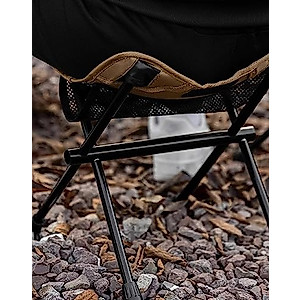 AnYoker Camping Chair, Portable Folding Chair, Beach Chair, Lightweight Hiking Chair,Compact Chair（Black/2pack）