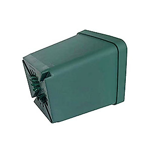 RooTrimmer 100-Pack 3.15 inch Square Plastic Seedling Nursery Pots for Small Succulents or Cacti Flower Pots Sturdy Reusable (Green, 8cm)