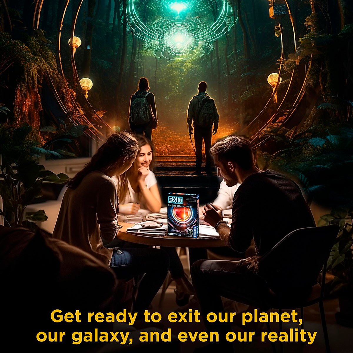 Exit: The Gate Between Worlds | Exit: The Game - A Kosmos Game | Family-Friendly, Card-Based at-Home Escape Room Experience for 1 to 4 Players, Ages 12+