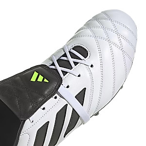 adidas Unisex Copa Gloro Firm Ground Sneaker, Cloud White/Core Black/Lucid Lemon