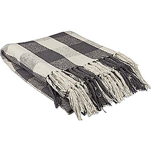 Primitives by Kathy 39798 Farmhouse Style Throw Blanket, 50 x 60-Inches, Buffalo Check