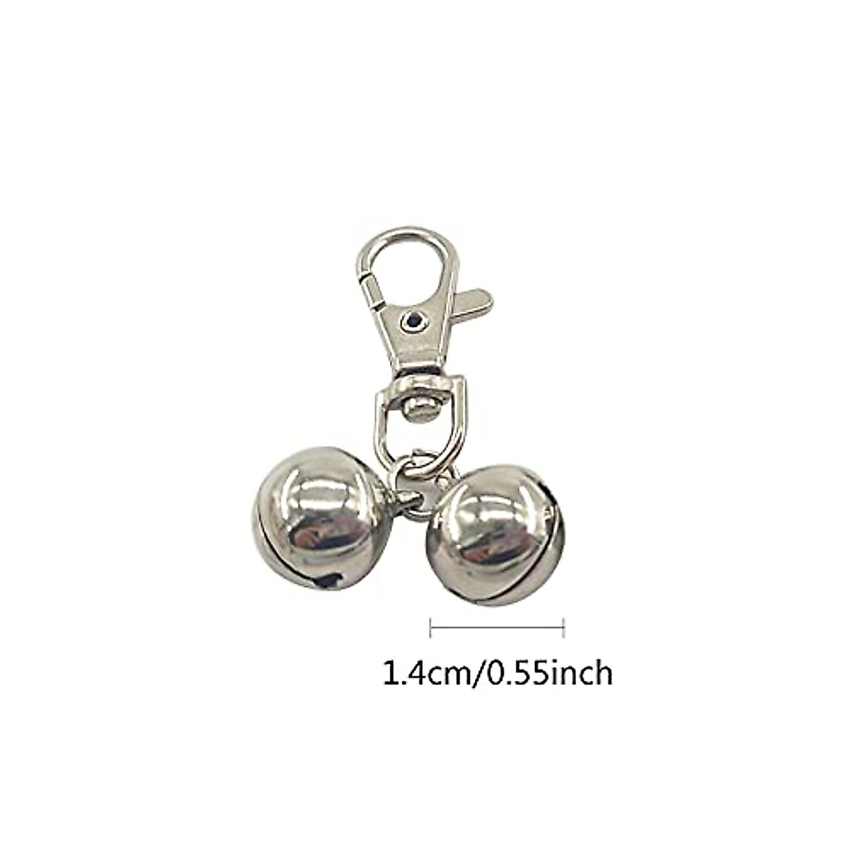 JANEMO Bell for Dog Collar, 1.4X0.55 Inch Brass Dog Collar Bell, Use for Wearing it on Dogs and Cats