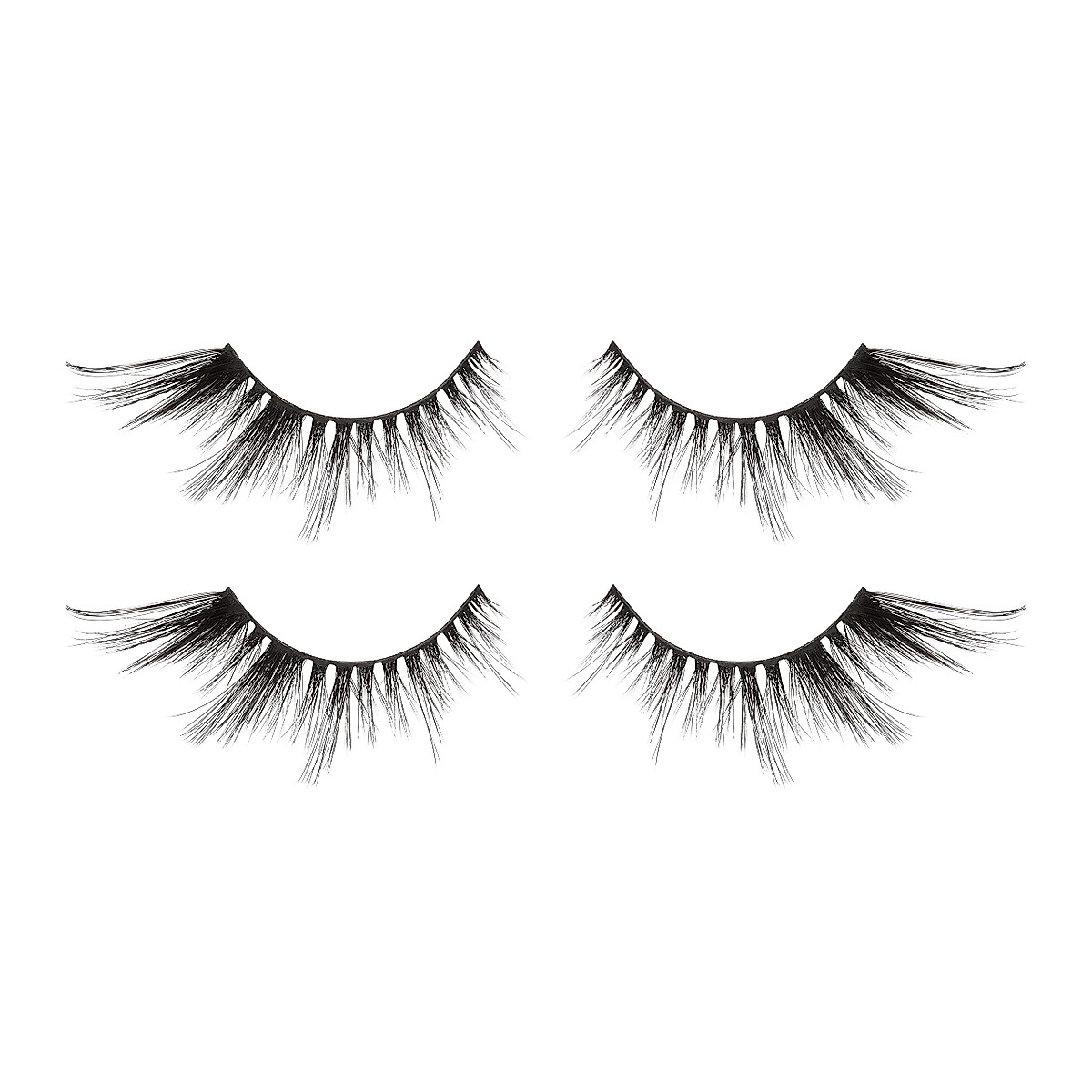 i-ENVY 2 Pairs False Eyelashes Feline Vibe Cat and Fox Eye Lifting Look, Dramatic Lashes (02)