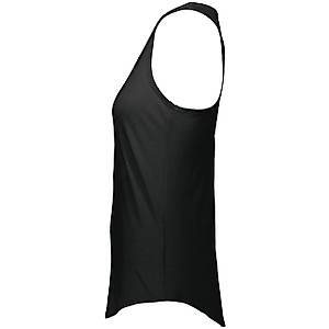 Augusta Sportswear Womens Lux Tri-blend Tank, Black Heather, 2XL