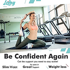 LODAY Waist Trainer Corset for Weight Loss Tummy Control Sport Workout Body Shaper (M, Beige (vest-adjustable straps))