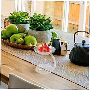 FUNOMOCYA 1Pc Tableware Storage Cup Appetizer Serving Bowl hand decor pastry bowl Dessert Display Stand small candy display rack Crystal trays decorative Glass decorative bowl manual