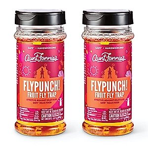 Aunt Fannie’s FlyPunch Fruit Fly Trap (2 Pack): for Indoor and Kitchen Use – Made with Plant Based Ingredients