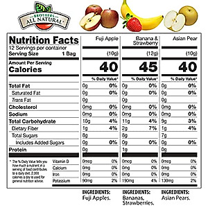 Brothers-ALL-Natural Fruit Crisps, Variety Pack, 4.44 Ounce Bag, 12 Count (Pack of 2)