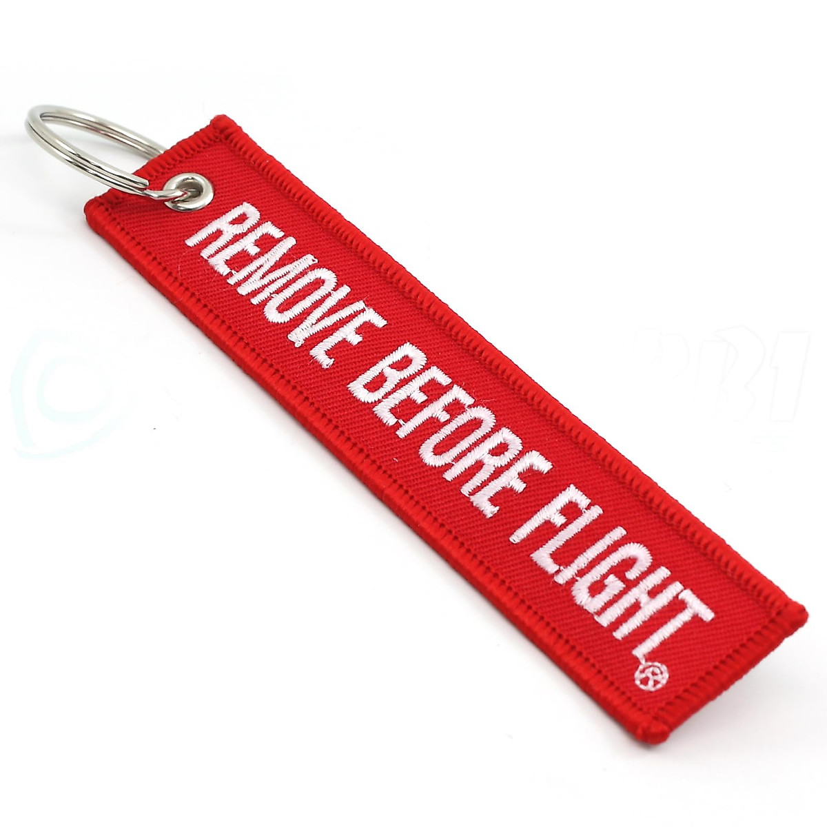Rotary13B1 Remove Before Flight Key Chain - Red/White 1pc