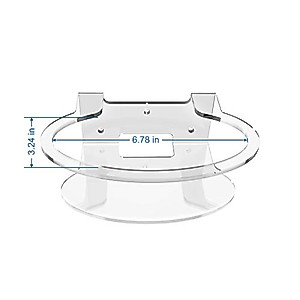HomeMount for Netgear Orbi Wall Mount - Wall Mounting Bracket Kit Compatible with Orbi Tri-Band Router,Satellite,RBS50,LBR20,RBK50V,RBK23,RBK50,RBK53,RBS20,AC2200,AC3000 (Clear)