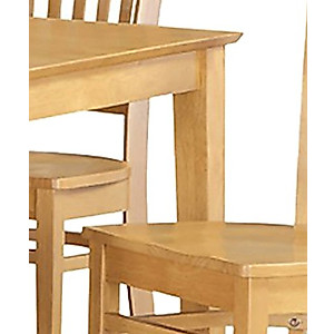East West Furniture Capri 7 Piece Kitchen Set Consist of a Rectangle Table and 6 Dining Chairs