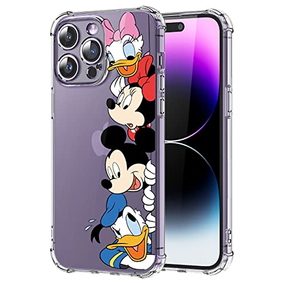 Coralogo for iPhone 14 Pro Max TPU Case Cute Cartoon Kawaii Character Funny Unique Fashion Fun Stylish Soft Cases Girls Girly Women Kids Phone Cover for iPhone 14 Pro Max 6.7 Inches(Dishini Family)