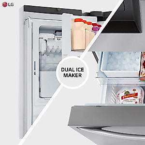 LG LRFOC2606S 26 Cu. Ft. Stainless Counter Depth French Door Refrigerator