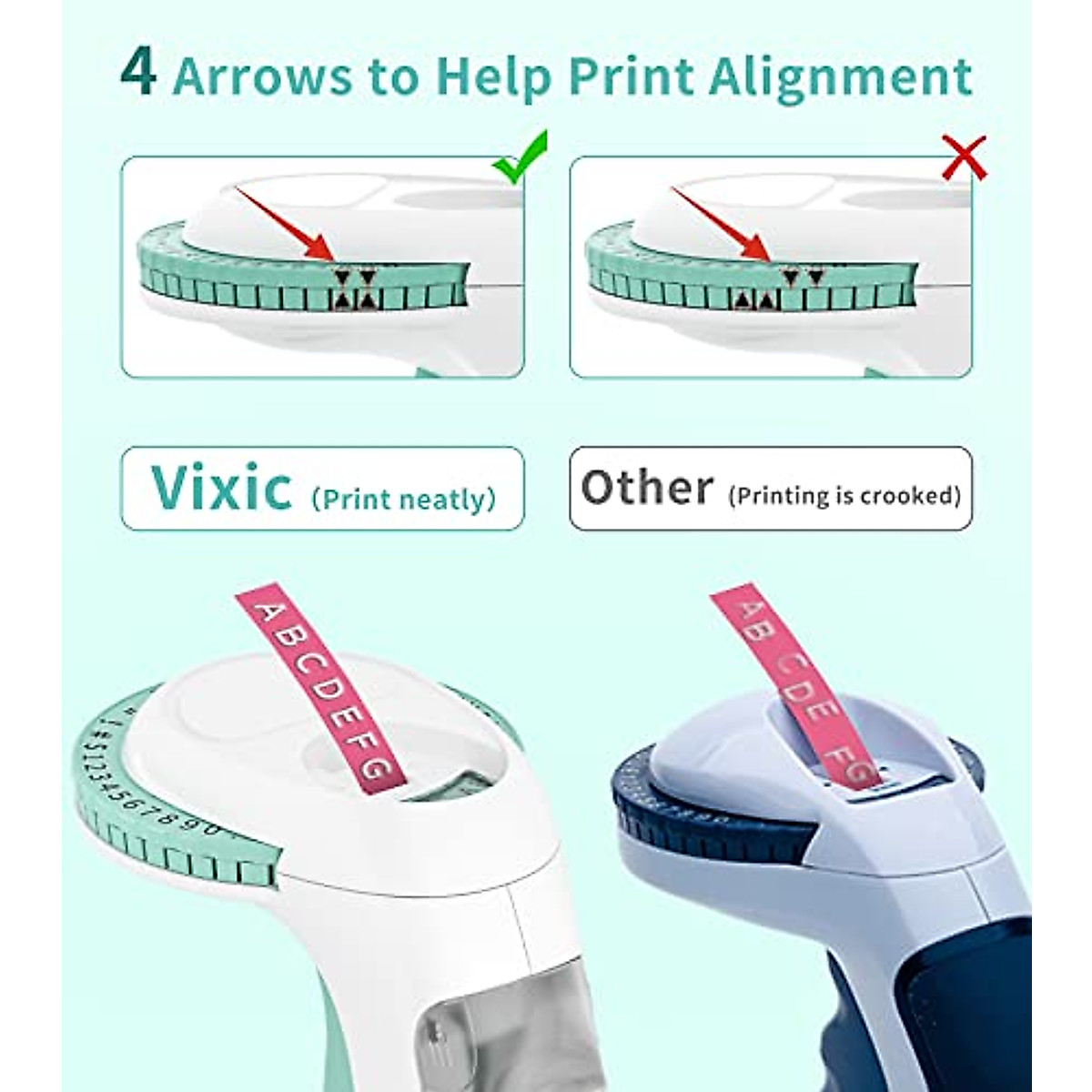 Vixic Omega S Embossing Label Maker Machine with 3 Tapes,3D Handheld Embossed Labeling Printer Machine, Manual Portable Vintage Embosser Label Makers for Home, School,DIY & Crafting,Gift Green
