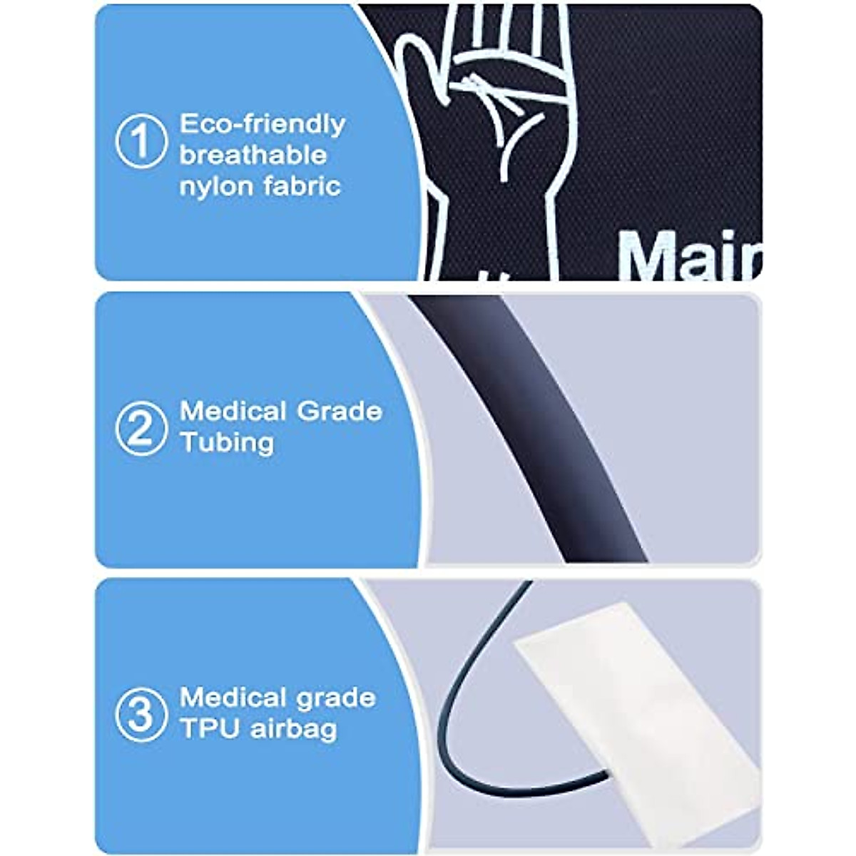 Blood Pressure Cuff, Compatible with Omron BP Extra Replacement Cuff, Applicable for 8.7”-16.5” Inches (22-42CM) Big Arm, Adult Large BP Cuff