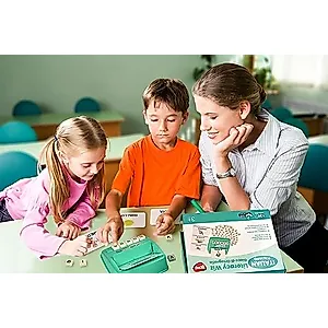 BOHS Italian Literacy Wiz Fun Game - See and Hide Spelling - 60 Flash Cards - Preschool Language Learning Educational Toys