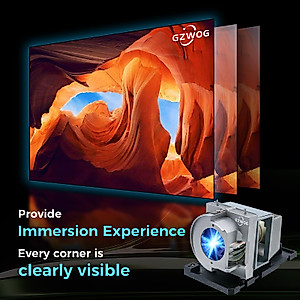 Gzwog 1026952/NP34LP/BL-FU260B/SP.72701GC01 Replacement Projector Lamp Bulb with Housing for SMARTBOARD U100 U100W NEC NP-U321Hi-TM NP-U321Hi-WK NP-U321H-WK/U322Hi OPTOMA EH319USTi EH320USTi X320USTi