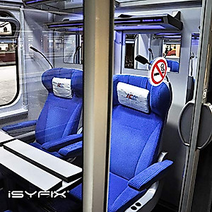 iSYFIX No Smoking Sign Sticker - 6 Pack 3x3 inch - for Home, Business, Office & Restaurants, Premium Self-Adhesive Vinyl, Laminated for Ultimate UV, Weather, Water, & Fade Resistance, Indoor/Outdoor