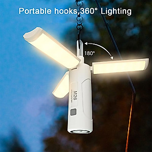 Rechargeable Camping Light, 750 Lumens 3500mAh Portable LED Camping Lantern for Fishing/Camping/Hiking/Emergency Kits.3 Lighting Modes.