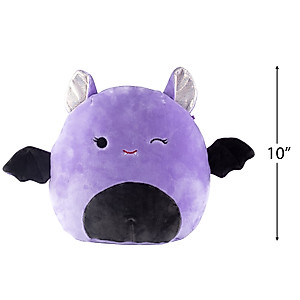 Squishmallows 10" Joldy The Purple Bat - Officially Licensed Kellytoy Plush - Collectible Soft & Squishy Bat Stuffed Animal Toy - Add to Your Squad - Gift for Kids, Girls & Boys - 10 Inch