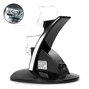 Megadream PS4 Controller Charger, 4 Controller USB Charging Station Dock, PlayStation 4 Charging Station for Playstation4 / PS4 / PS4 Slim / PS4 Pro Controller