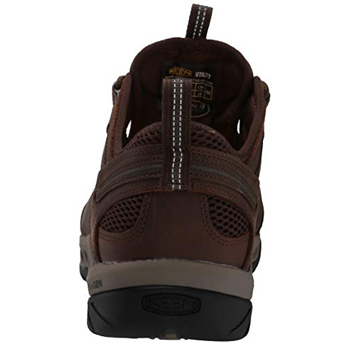 KEEN Utility Men's Atlanta Cool 2 Low Soft Toe ESD Non Slip Work Shoe, Cascade Brown/Forest Night, 12 Medium US