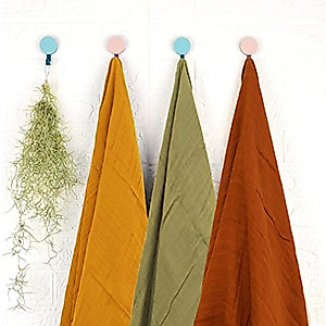 Pack of 4 Baby Swaddle Blankets, Soft Cotton Muslin Swaddle Blanket for Baby Boy & Girl, 47x47inch Unisex Lightweight Baby Blankets for Newborn Receiving