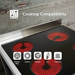 Swiss Diamond 2.1 Quart Stainless Steel Nonstick Saucepan, Induction Compatible Skillet with Tempered Glass Lid, Dishwasher and Oven Safe