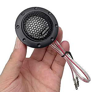 LYHLYA Car High Fidelity Stereo Speaker Tweeter - Car Modified Car Audio Silk Dome Tweeters