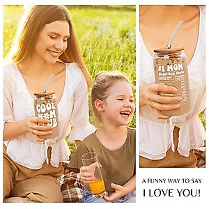 Gifts for Mom from Daughter Son - Mom Wife Gifts for Christmas, Mom Christmas Gifts, Christmas Gifts for Mom - Mom Birthday Gifts, Birthday Gifts for Mom - New Mom Gifts for Women - 20 Oz Can Glass