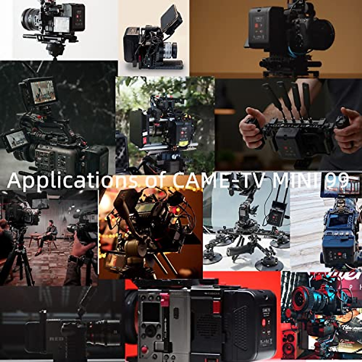 Came-TV Mini V Mount Battery 99Wh 6875mAh 15A Draw Rechargeable V-Mount with 2 D-TAP & 1 USB for Blackmagic BMPCC 4k/6K Pro/Sony FX6/Red Komodo/Canon C70/Z cam E2,Video Lights,Monitors