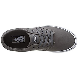 Vans Men's Atwood Sneaker, Canvas Pewter White, 14
