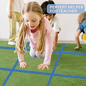 6 Rolls 150 Feet Carpet Marker Strips for Classroom Teachers and Social Distancing,Nylon Carpet Strips Carpet Spots Strips Floor Carpet Markers Preschool and Kindergarten Childhood Education