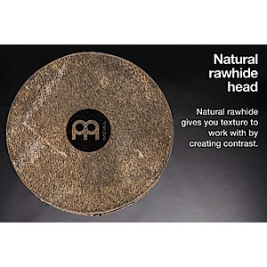 Meinl Percussion SH18 Headed Spark Shaker, Steel with Goat Skin Head