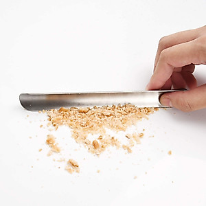 XILEWHZF Crumb Sweeper - Profession Crumb Sweepers for Tablecloths in Restaurants and Homes,Stainless Steel Crumb Scraper(2 Pack)