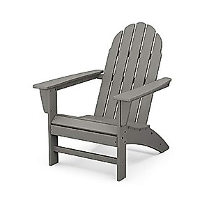 POLYWOOD Vineyard Adirondack Chair, Slate Grey